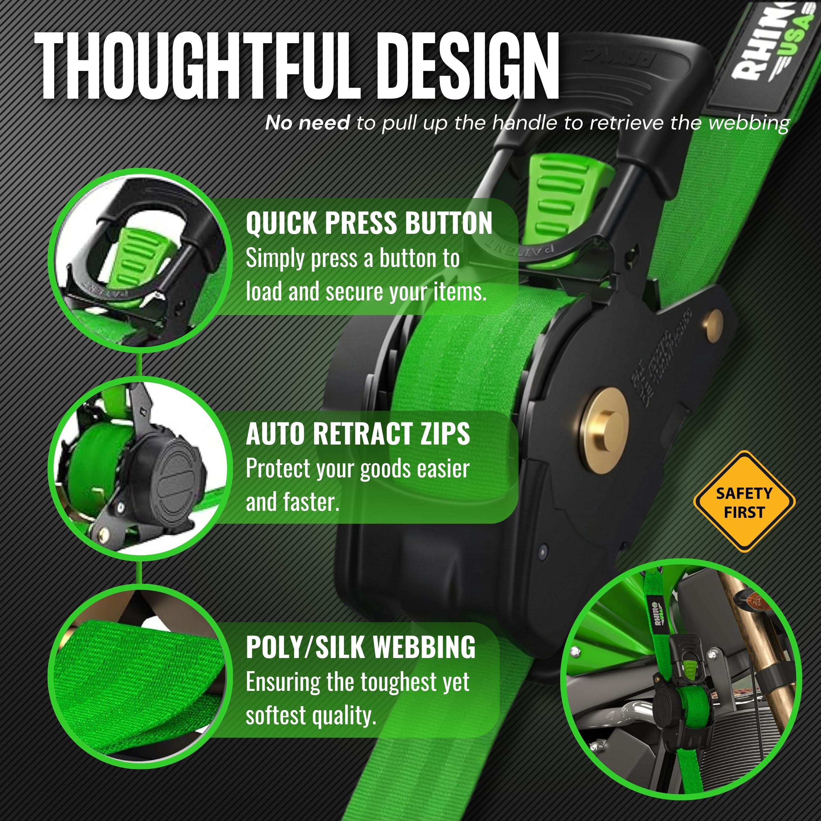 🎁 Limited Time – Upgraded 2025 Retractable Ratchet Strap (Perfect Gift ...